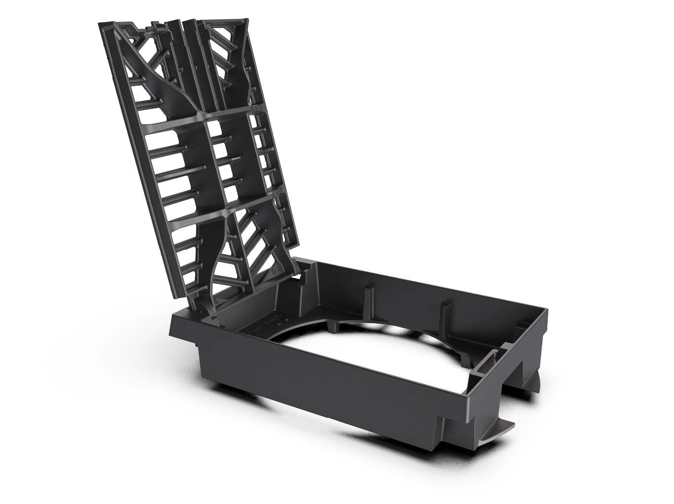 Flat grating BALTICA 2 Class D400 Frame with 3 side-flange | Pamline