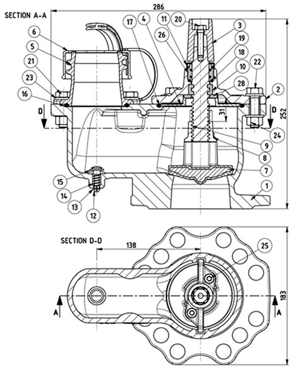 FH2 Underground Fire Hydrant DN80 BS750 - Type Fixed Stopper | Pamline