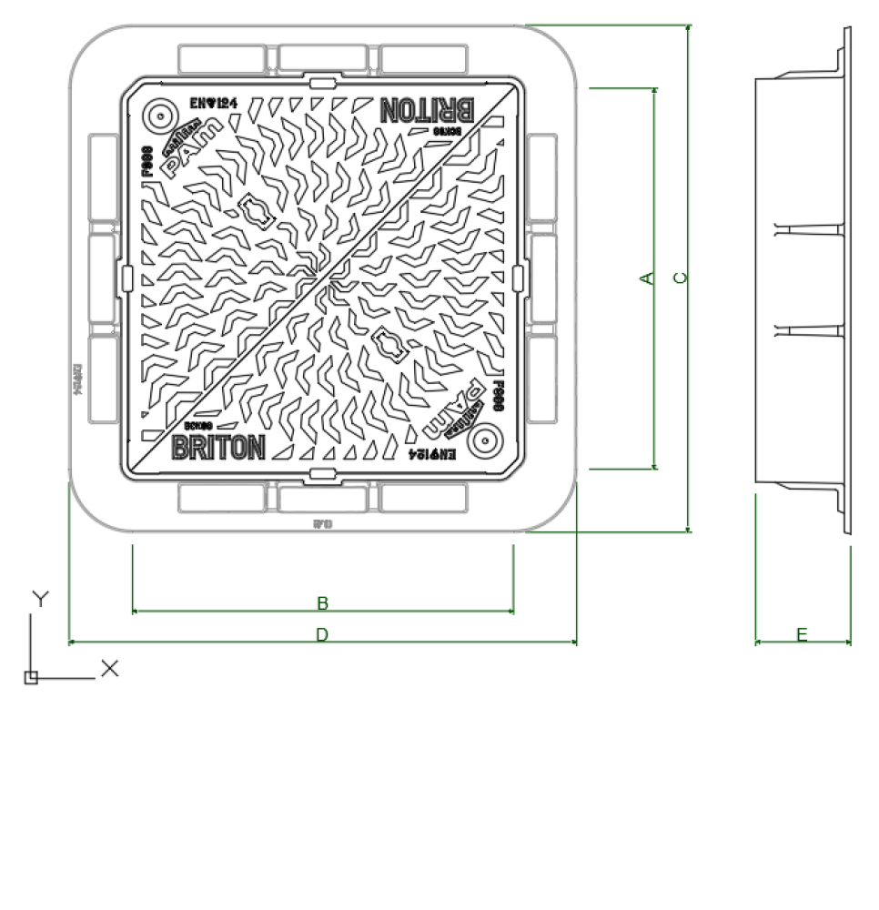 BRITON F900 ACCESS COVER | Pamline