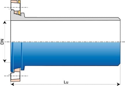 Flange Spigot PROCESS FM with Rotatable Flange PN25 | Pamline