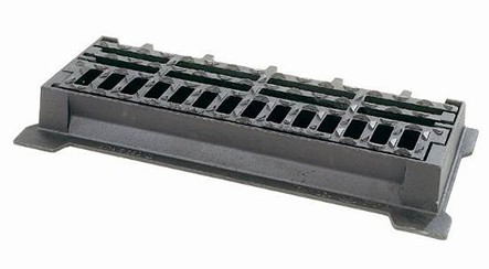 Kerb grating SELECTA - C250 class - Flat grating – Frame with studs ...