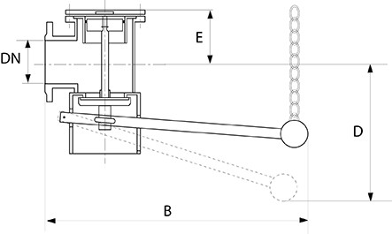 Float valve - Bottom of water tank | Pamline