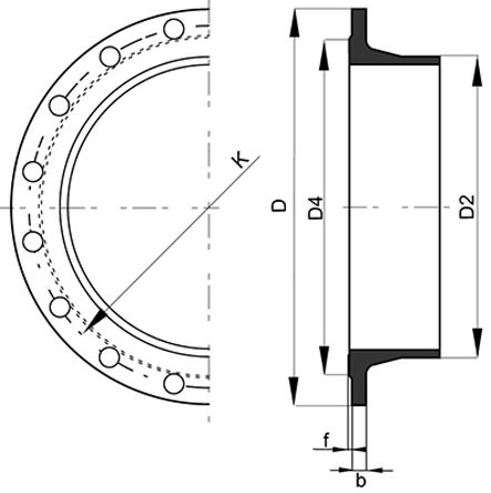 Fixed Flange for Pipes and Fittings with Fixed Flanges | Pamline